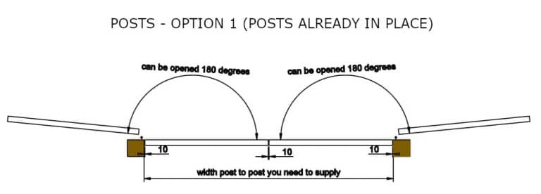 Measuring your gate for your Wooden Gates