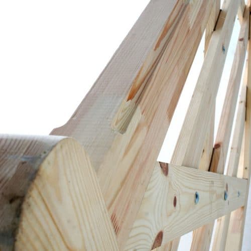 Arch Top 5 Bar Double Field Gates - Redwood And Siberian Larch Wooden ...